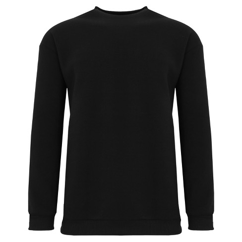 Galaxy By Harvic Men's Crew Neck Fleece-lined Pullover Sweatshirt ...