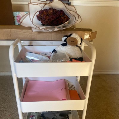 3 Tier Metal Utility Cart White - Brightroom™ : Target