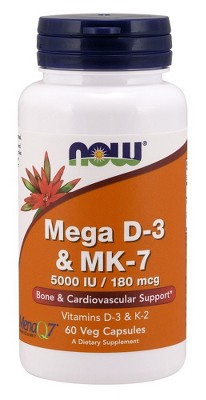 Now Foods Mega D-3 & Mk-7 60 Vegcap : Target