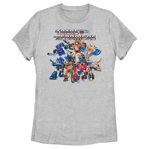 Women's Transformers Autobots Heroic Collage T-shirt - Athletic Heather ...