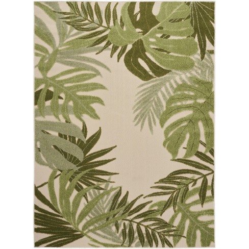 Nourison Aloha Tropical Flatweave Outdoor Area Rug : Target