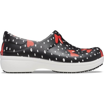 Crocs Womens Disney Minnie Mouse Neria Clogs Slip Resistant Work Shoes ...