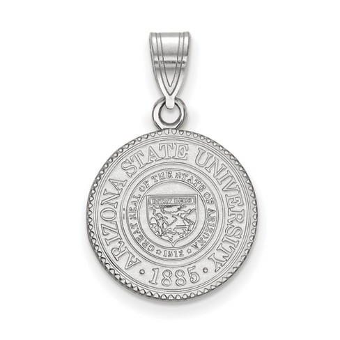 Black Bow Jewelry Sterling Silver Arizona State Sun Devils Ncaa Medium ...