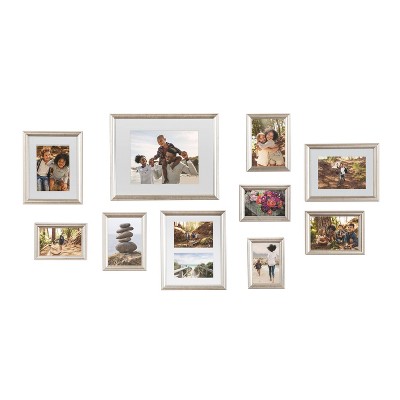 10pc Adlynn Frame Box Set Silver - Kate & Laurel All Things Decor : Target