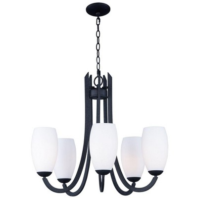 Maxim Lighting Taylor 5 - Light Chandelier In Textured Black : Target