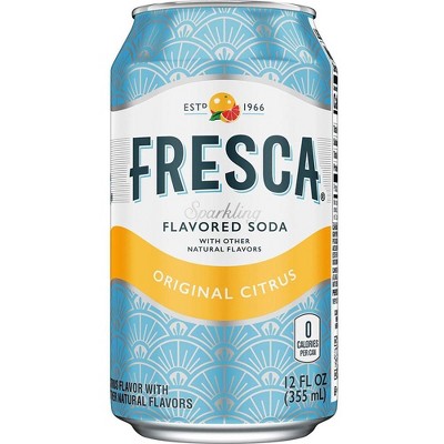 Fresca Grapefruit Citrus Sparkling Soda Water - 10pk/7.5 Fl Oz Mini ...