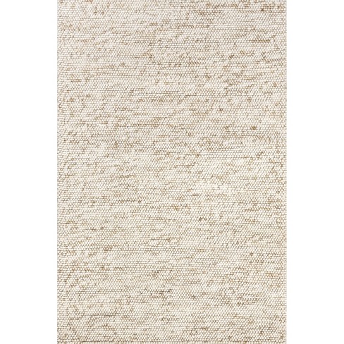 Nuloom Deeanna Solid 8x10 Wool Jute Indoor Area Rug For Dining Room Rug ...