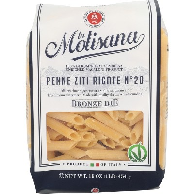 La Molisana Pasta Penne Ziti Rigate - Pack Of 12 - 16 Oz : Target