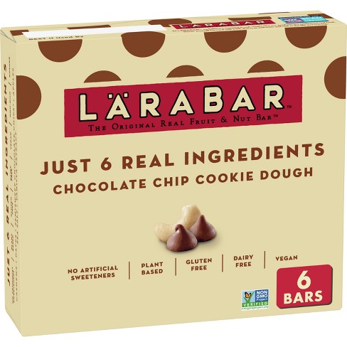 Larabar Chocolate Chip Cookie Dough Protein Bar - 9.6oz/6ct : Target