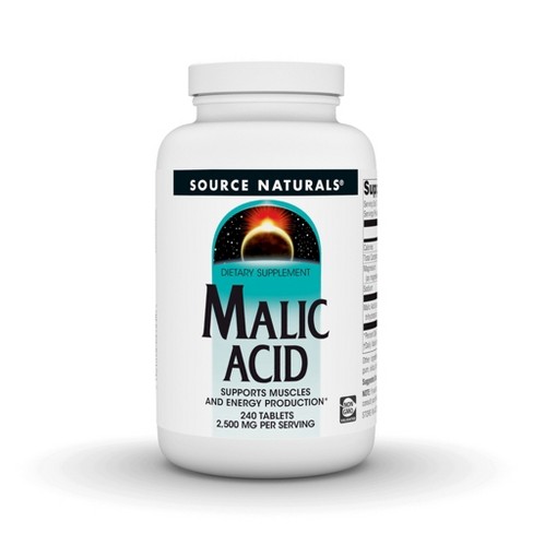 Source Naturals, Inc. Malic Acid 833 Mg - 240 Tablet : Target