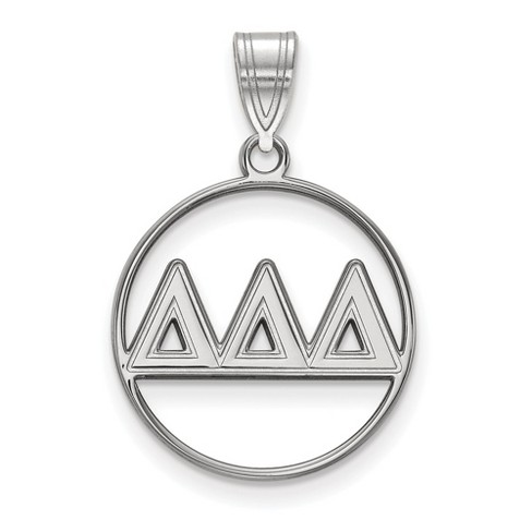 Black Bow Jewelry Sterling Silver Delta Delta Delta Greek Life Medium ...