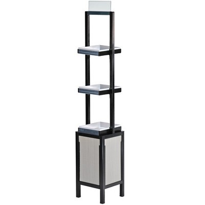 Azar Displays Slim Tower Retail Display with 3 Shelves : Target