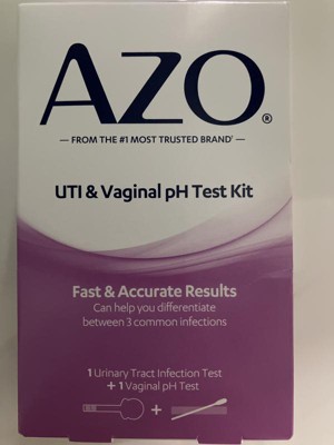 Azo At Home Uti And Vaginal Ph Test Kit : Target