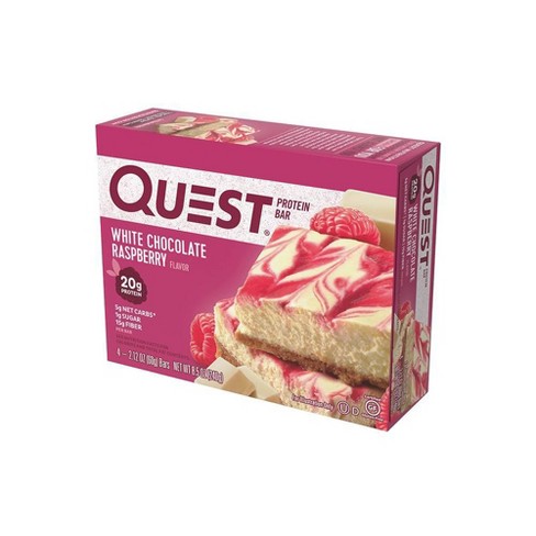 Quest Nutrition 20g Protein Bar - White Chocolate Raspberry - 4ct : Target