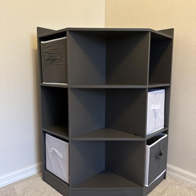 Badger Basket Corner Cubby Storage Unit With 4 Reversible Baskets ...