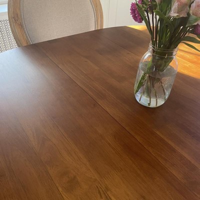 Astrid Mid-century Round Extendable Dining Table - Threshold™ : Target