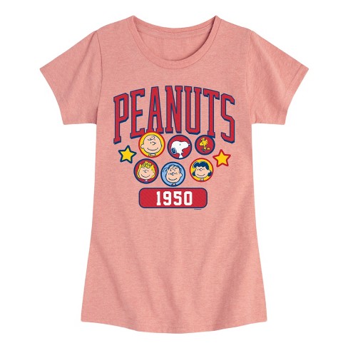 Peanuts Peanuts Crew Athletic Fitted Short Sleeve Graphic T-shirt ...