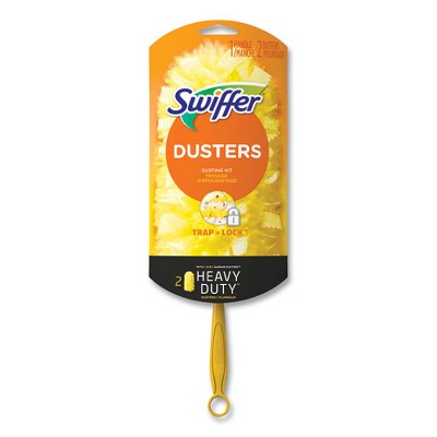 Swiffer Dusters Heavy Duty Extendable Handle Dusting Kit - 4ct : Target