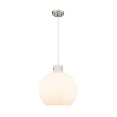 Innovations Lighting Newton Sphere 1 - Light Pendant In Satin Nickel ...
