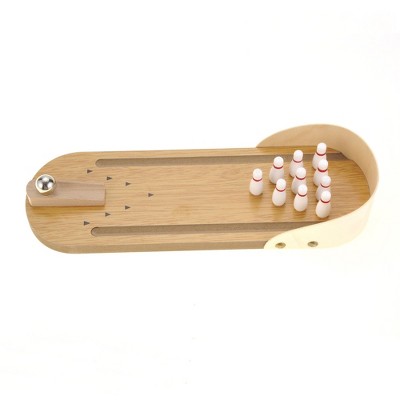 Ready! Set! Play! Link Tabletop Wooden Board Mini Arcade Bowling Game ...