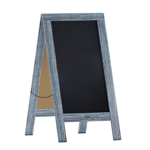 Emma And Oliver Blue 40"x20" Rustic Vintage A-frame Double-sided ...