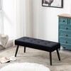 Westintrends Velvet Tufted Bedroom Bench For Living Room & Entryway ...