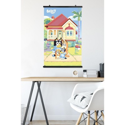 Trends International Bluey - Family Unframed Wall Poster Print Black ...
