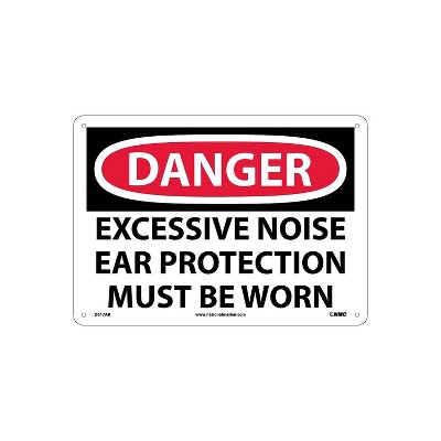 National Marker Eye And Ear Protection Must Be Worn In. . . 10x14 .040 ...