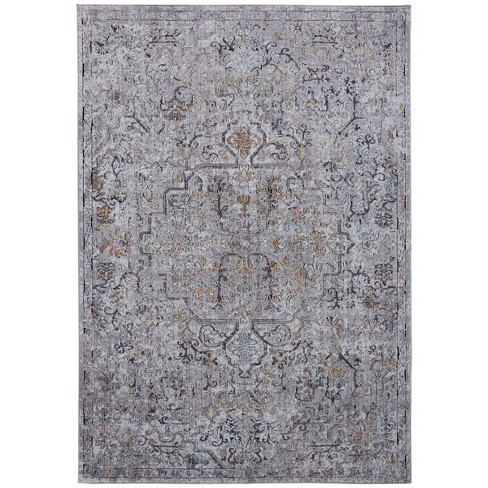 Armant Traditional Distressed Gray/taupe/yellow Area Rug : Target