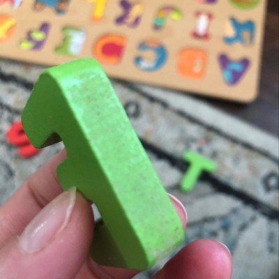 Chuckle & Roar Abc's & 123s Wood Kids Puzzle Set 36pc : Target