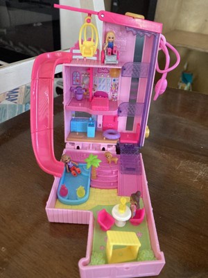 Polly Pocket Barbie Dreamhouse Compact Dollhouse Playset With 3 Micro ...