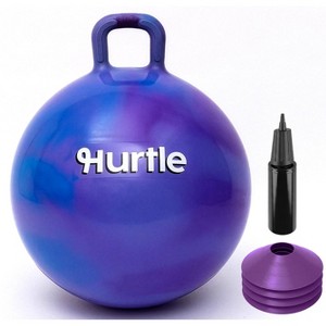Hurtle 20 Inch Marble Hopper Ball with Handle, Pump & Cones – Kids ...