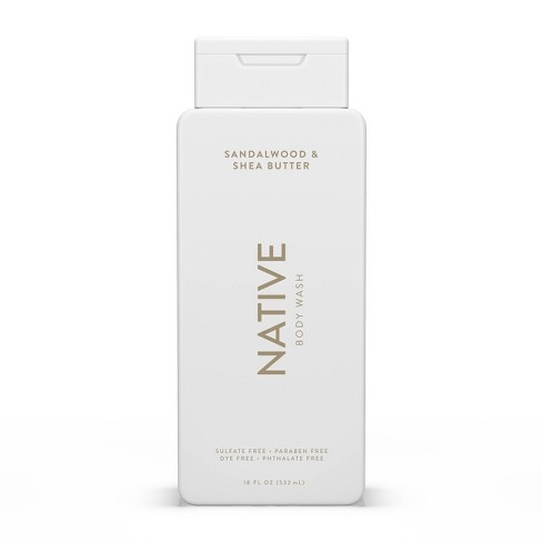 Native Body Wash - Sandalwood & Shea Butter - Sulfate Free - 18 Fl Oz : Target