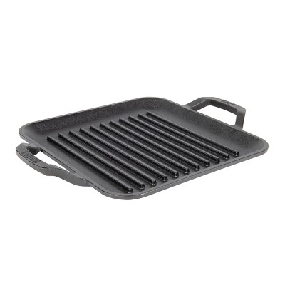 Lodge 11" Cast Iron Square Grill Pan - Chef Collection - Pre-Seasoned ...