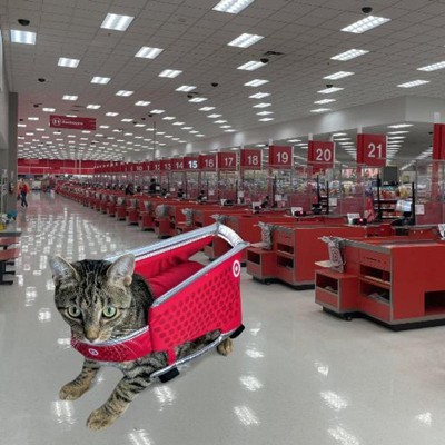 Halloween Target Shopping Cart Dog And Cat Full Body Costume - Hyde ...