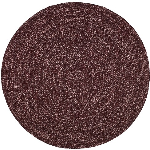 96" X 96" Chenille Tweed Collection Burgundy & Mauve Reversible Indoor ...