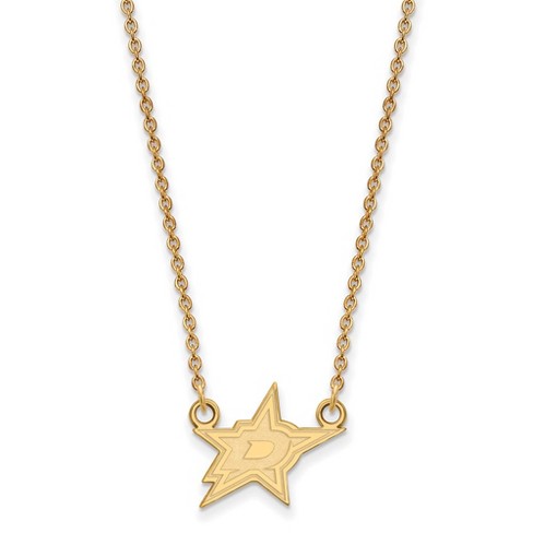 Black Bow Jewelry 14k Yellow Gold Plated Sterling Silver Dallas Stars ...