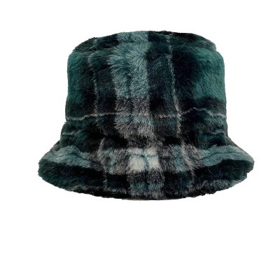 Women's Plaid Furry Hat - Tricot Chic M/l : Target