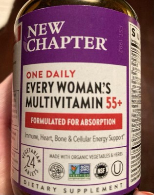 New Chapter Women's Multivitamin 50+, Every Woman's One Daily 55 Plus ...