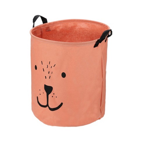 Unique Bargains 2441 Cubic-in Foldable Cylindrical Laundry Basket ...