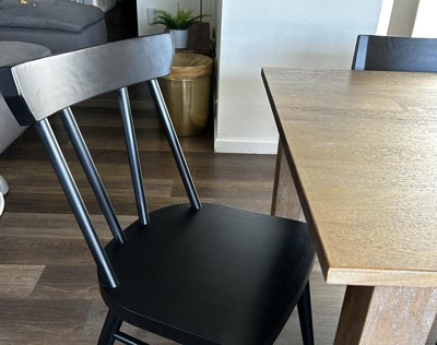 Plank+beam Windsor Dining Chair Set Of 2, Solid Wood Chairs For Kitchen ...