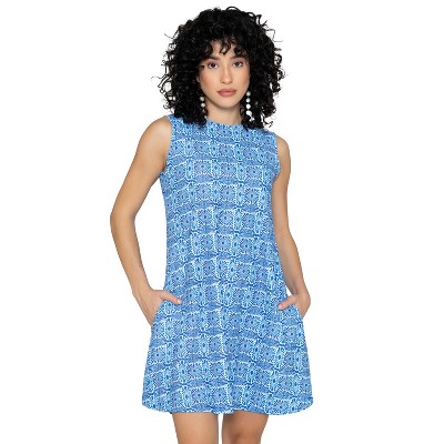 LA LEELA Women’s Sleeveless Dress with Pockets – Lightweight A-Line ...