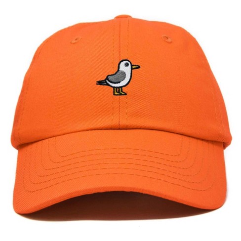 Dalix Seagull Embroidered Cap Cotton Baseball Hat Bird Womens In Orange ...
