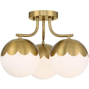 360 Lighting Camila 16" Mid Century Modern Semi Flush-Mount Ceiling ...