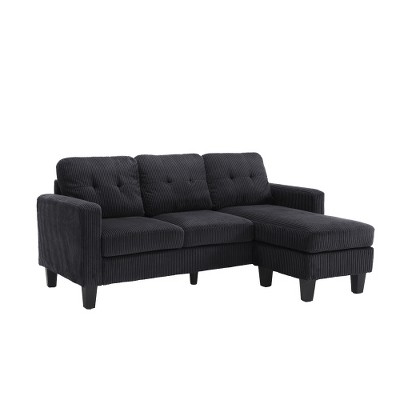Lesly L-Shaped Sectional Sofa with Ottoman for Small Apartment : Target