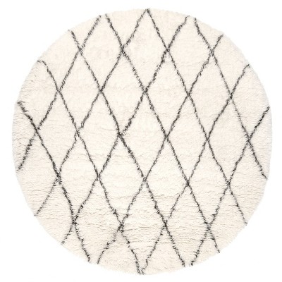 Anji Mountain 4' Round Kerala Ivory Jute Rug: Fair Trade Certified ...