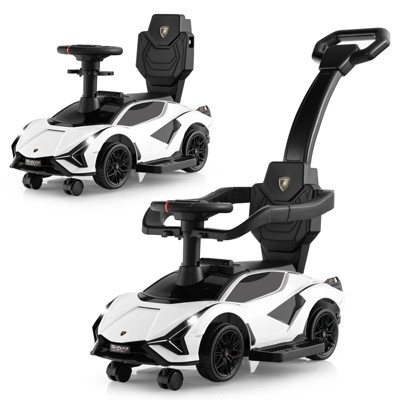 Costway 3-in-1 Licensed Lamborghini Ride On Push Car Walking Toy ...