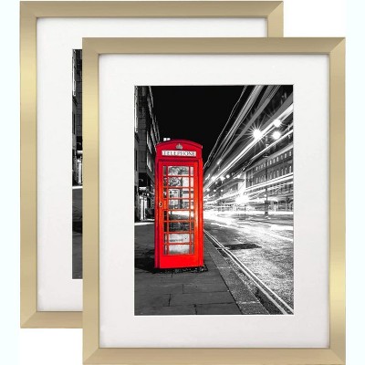 Americanflat 11x14 Gold Picture Frame With Shatter-resistant Glass ...