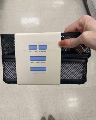 Mesh Desk Organizer Black - Brightroom™ : Target