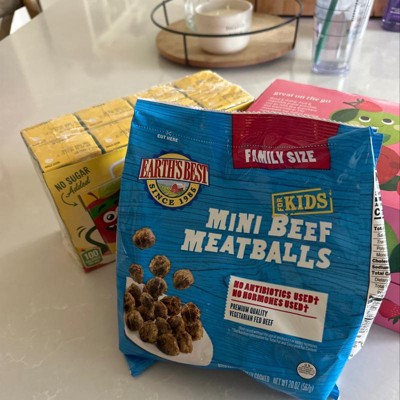 Earth's Best Frozen Baked Mini Beef Meatballs - 20oz : Target